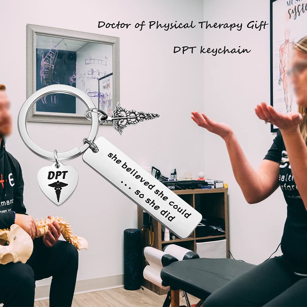 FOTAP Doctor of Physical Therapy Gift DPT Graduation Gift Medical Student Graduation Gift Doctorate Gift (DPT keychain)