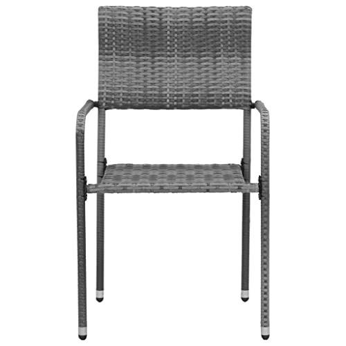 WFAUIBR Dining Set 5 Piece Patio ,Full Set of Family Gathering Tables,Lounge Set ,for Balcony, Lawn, Garden, or Poolside, This Set is Outdoor Spaces.Gray/B,5 Piece 51.2"