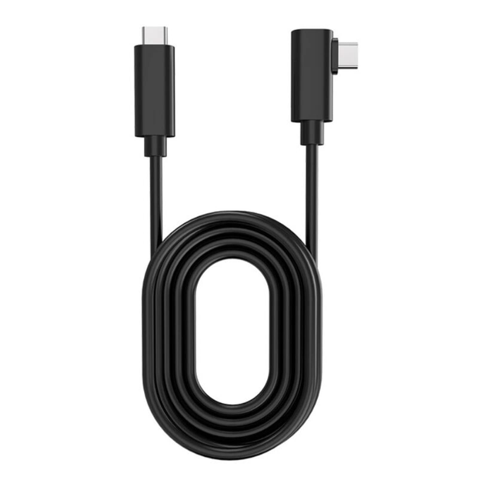 GRABOTE 16ft Link Cable For Oculus Quest 2/Quest Type-C-C Right Angle Fast Charger Cord