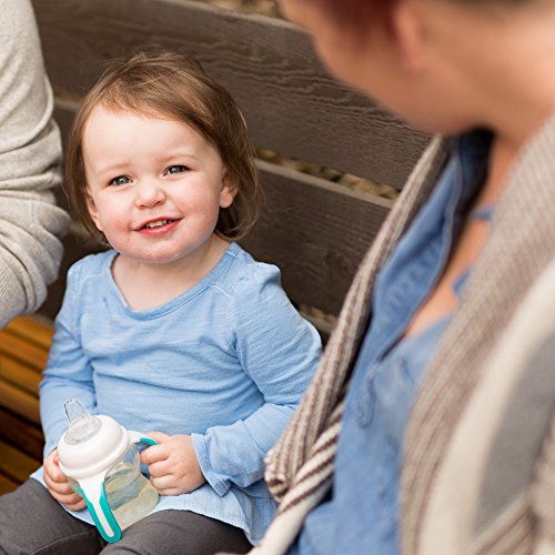 Evenflo Feeding Soft-flo Trainer Sippy Cup with Handle for Growing Baby and Toddler - Clear, 5 Ounce (Pack of 1)