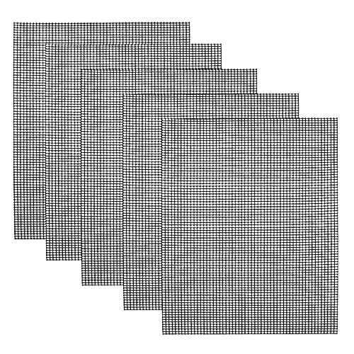 IDGGDI Flower Pot Hole Mesh Pad, 5PCS 11.8"x7.9" Bonsai Pot Bottom Grid Mat Mesh Garden's Drainage Mesh Hole Screens Mesh Pots Prevent Soil Loss Breathable Gasket