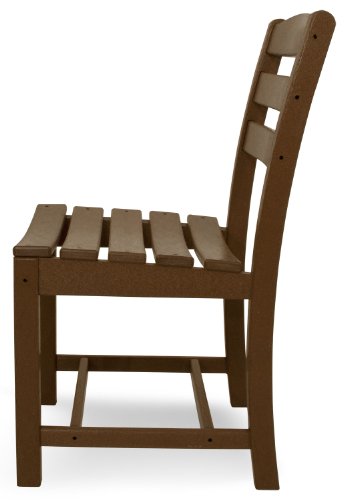 POLYWOOD TD100TE La Casa Café Dining Side Chair, Teak