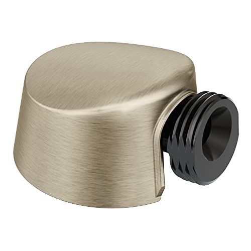 Moen A725BN Drop Ell for Handheld Showerhead, Brushed Nickel with Moen 3668EPBN Handheld Showerhead with 69-Inch-Long Hose Featuring 24-Inch Slide Bar, Brushed Nickel