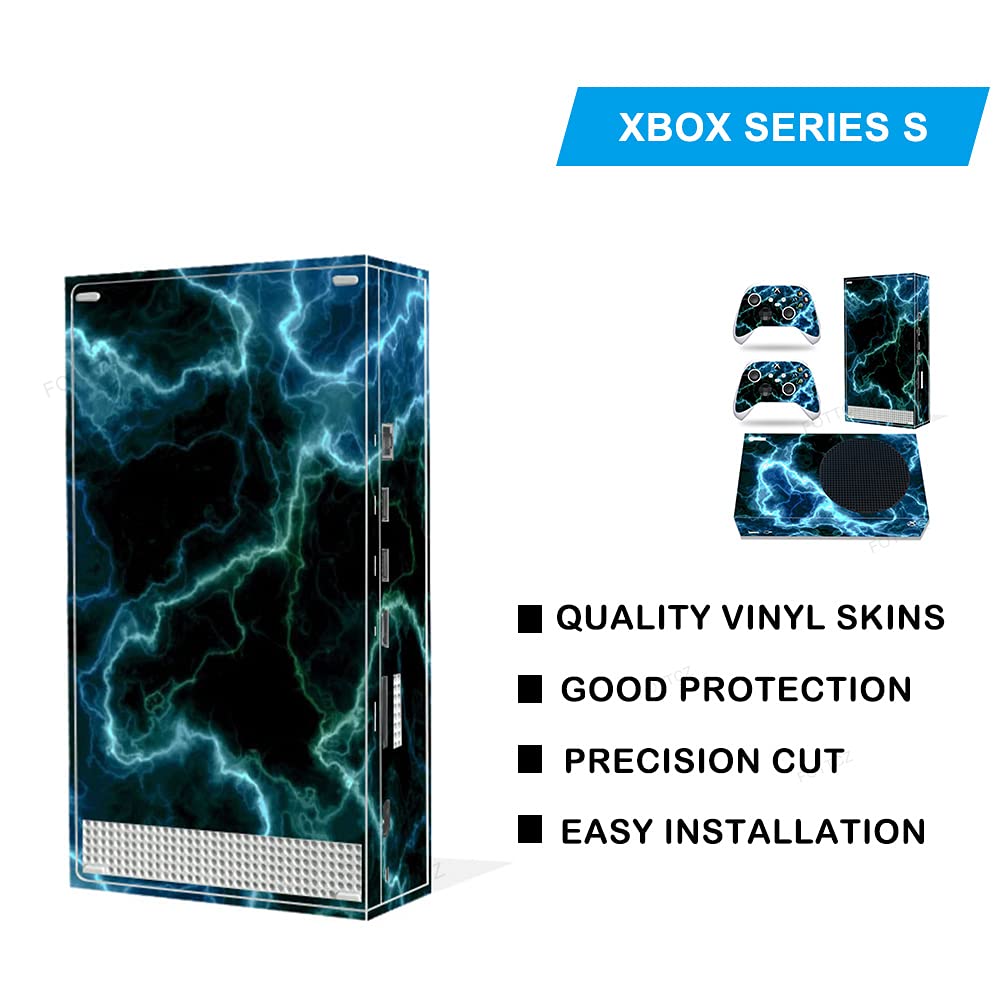 FOTTCZ Vinyl Skin for Xbox Series S Console and Controllers, Sticker Decal Protect Xbox Series S Devices - Supernatural Thunderstorm