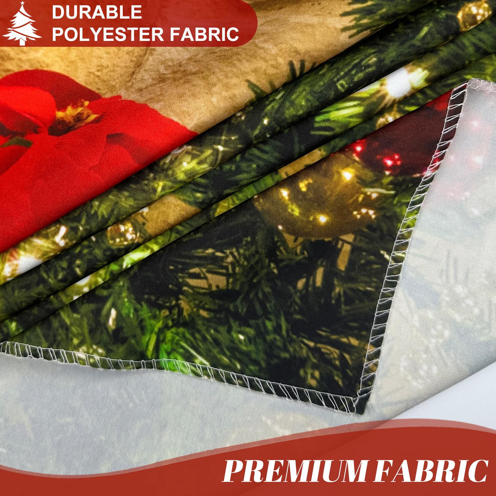 Haboke 8x6ft Christmas Fireplace Theme Backdrop for Photography Tree Sock Gift Decorations for Xmas Party Supplies Photo Background Pictures Banner Studio Decor Booth Props