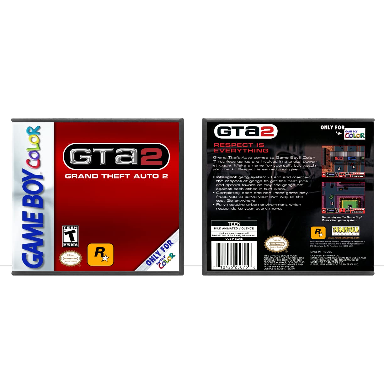 Grand Theft Auto 2 | (GBC) Game Boy Color - Game Case Only - No Game