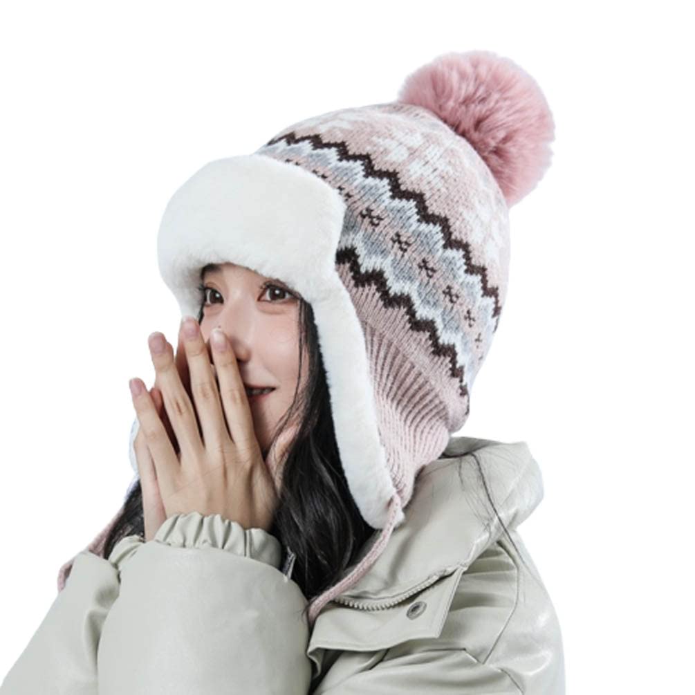 G-dress Globalwells Women Earflap Peruvian Beanie Hat Snow Ski Trapper Cap