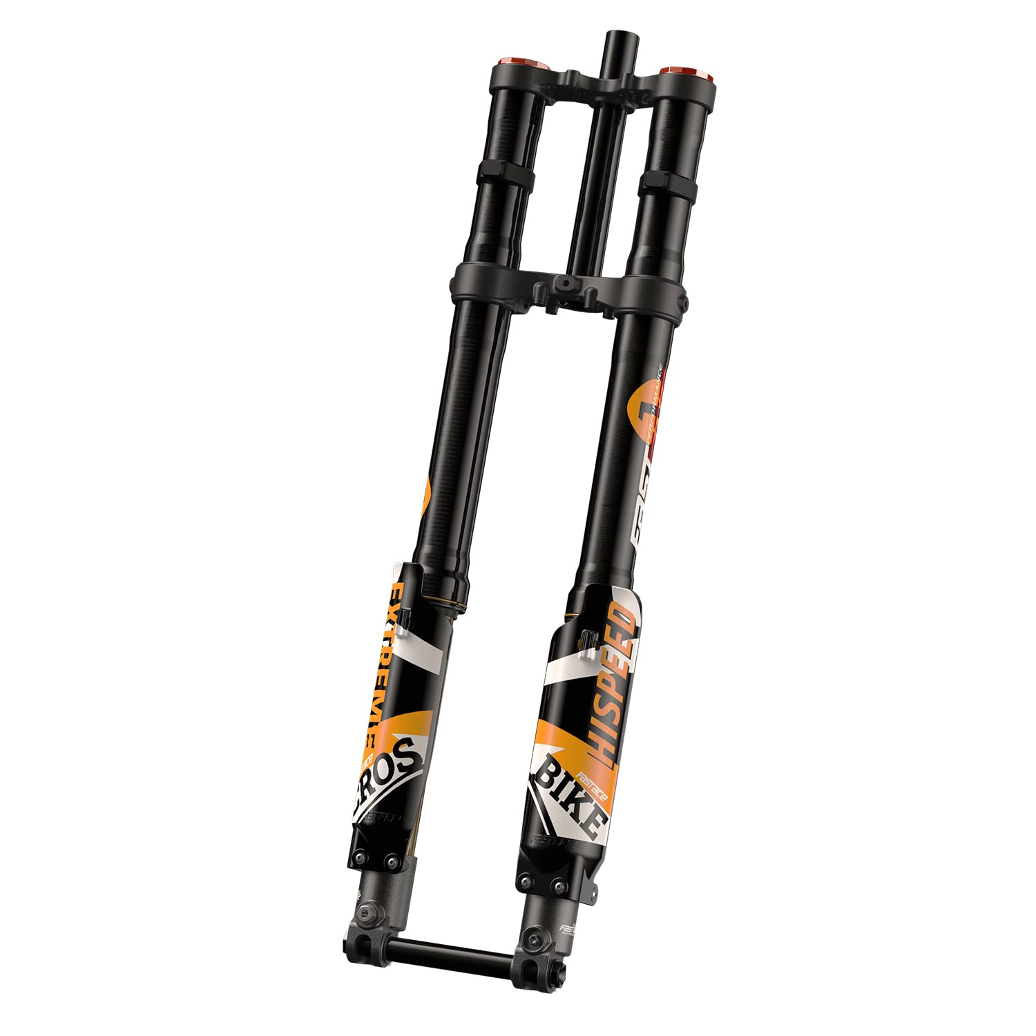 FASTACE 200mm Travel Downhill Fork, 26/27.5/29 inch Compatible Air MTB Suspension Fork Spring Hydraulic Adjust Straight Tube 28.6mm Bike Front Fork Black