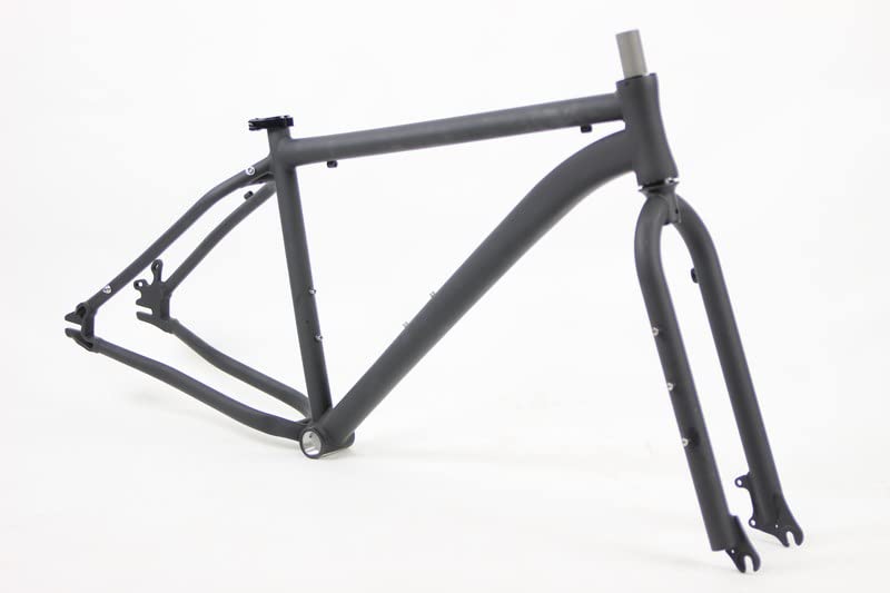 Gravity Deadeye Single Speed 29er Bike Frame Frameset Rigid Fork Unbranded Mountain Bike for 29 Inch Wheels (21" - fits most 6'2 to 6'7")