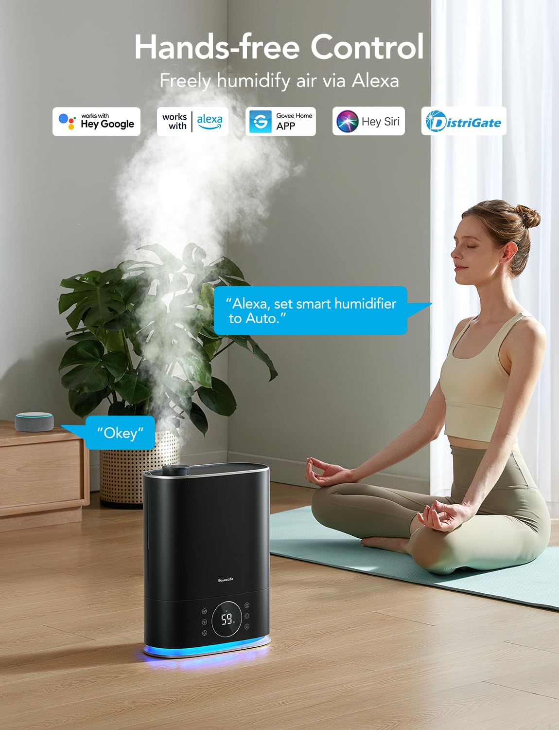 GoveeLife Smart Humidifier Max H7143 Bundle with Aroma Pads 12 Pack