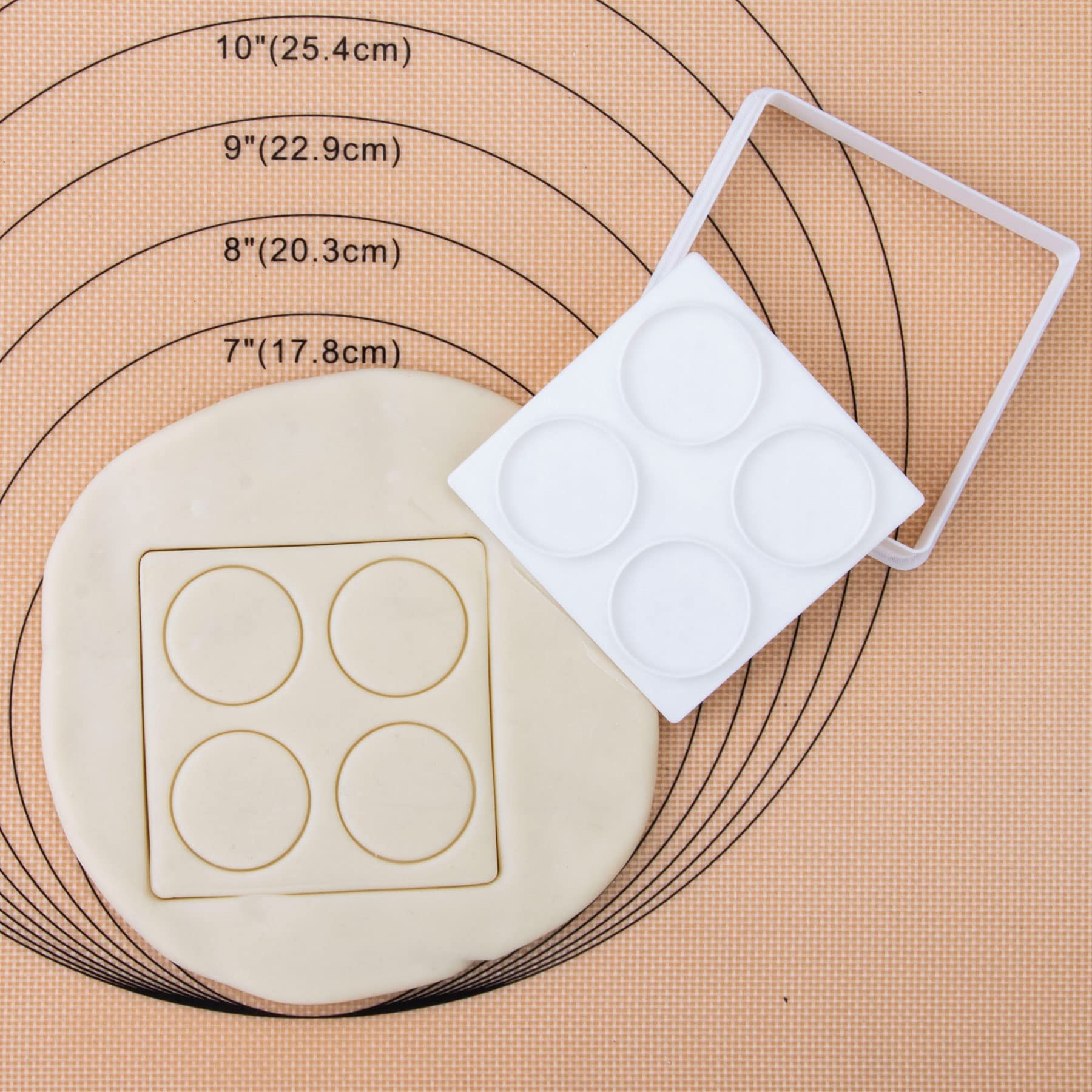 Flycalf Makeup Cookie Cutters Beauty with 3D Stamper Foundation Biscuit Cutter Baking PLA Accessories Cutter Molds Decorative Party Kitchen Cake Supplies