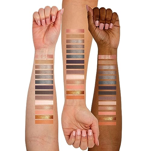 Youngfocus Eye Makeup Brow Contour Kit, 6 Waterproof Eyebrow Powders Palette Set, 5 Eyebrow Stencils,14 Highly Pigmented Eyeshadows, 3 Highlighter Contour Powders, Spoolie/Brush Duo, Eye Brow Wax - Best Gift