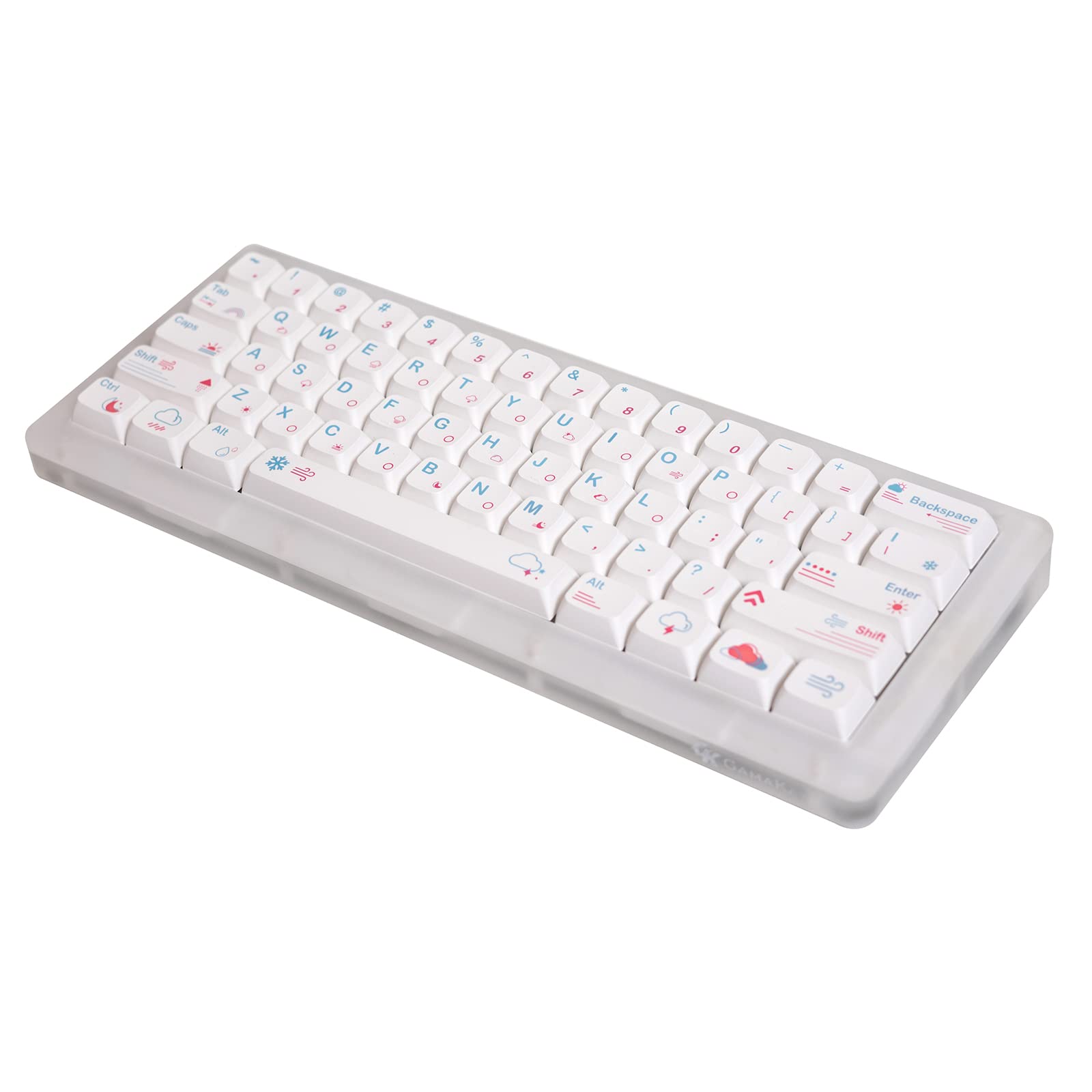 GK GAMAKAY K61 Pro 60% RGB Gasket Mechanical Keyboard, Bluetooth/USB-C Wired/2.4GHz Wireless 61 Keys Hot Swap Gaming Keyboard with CNC Acrylic Base XDA Profile PBT Keycaps (Gateron Brown Switch)