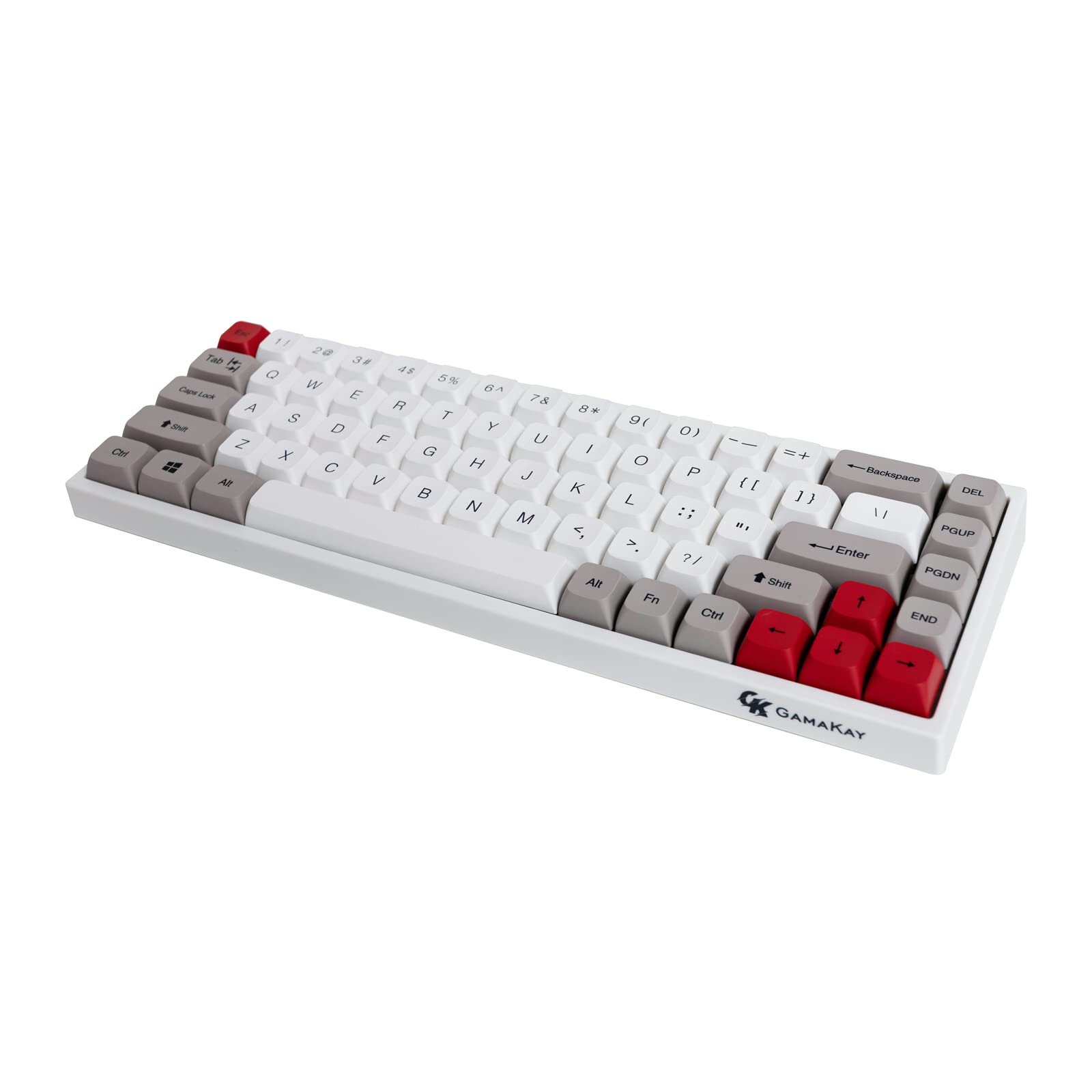 GK GAMAKAY TK68 65% RGB Mechanical Keyboard, 68 Keys Bluetooth 5.0/Type-C Wired/2.4GHz Wireless, PBT XDA Profile Keycaps Hot Swappable Custom Backlit Gaming Keyboard (Gateron Brown Switch)