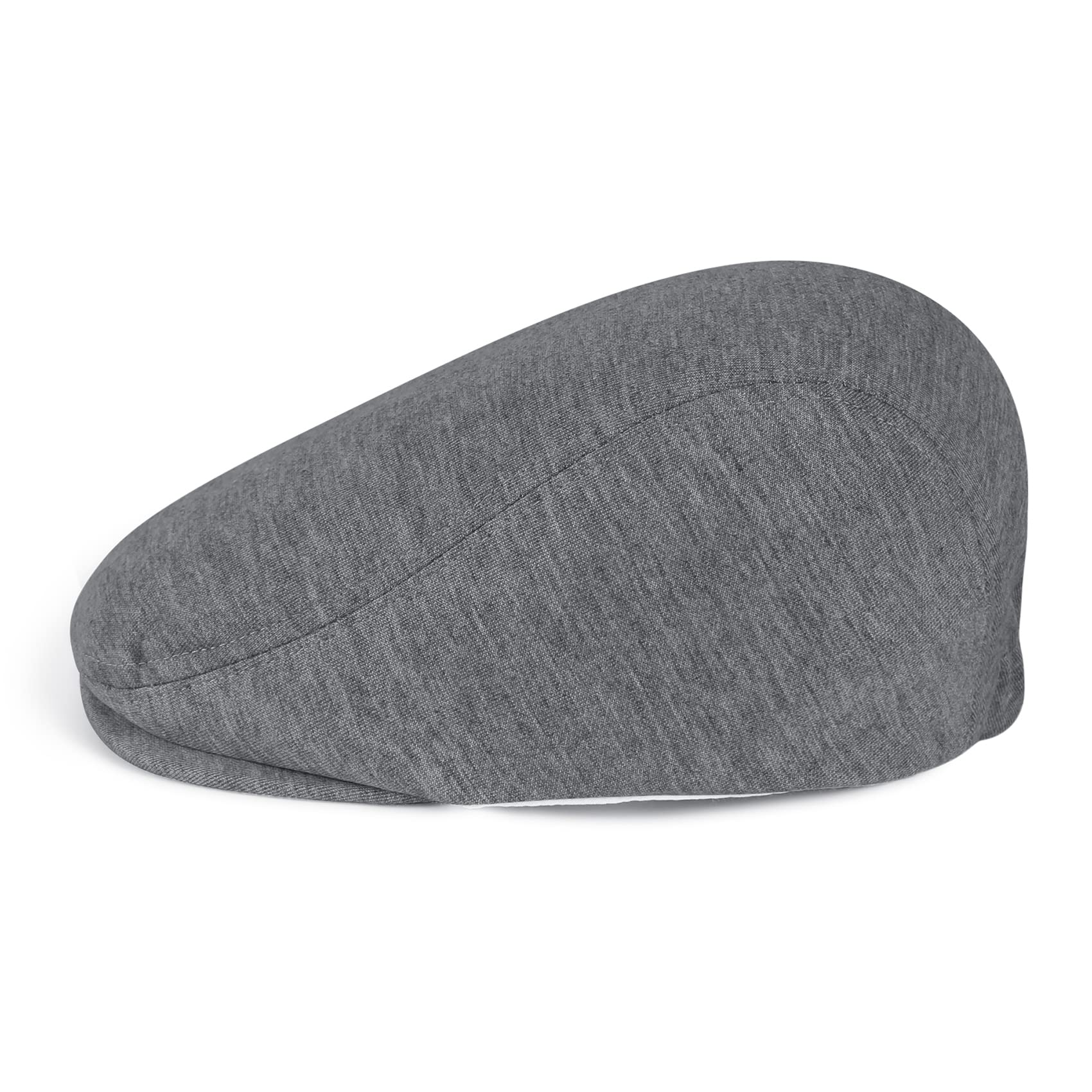 Durio Newsboy Hats for Men Soft Mens Flat Cap Cozy Beret Scally Cap for Men Irish Cabbie Hats Dark Grey