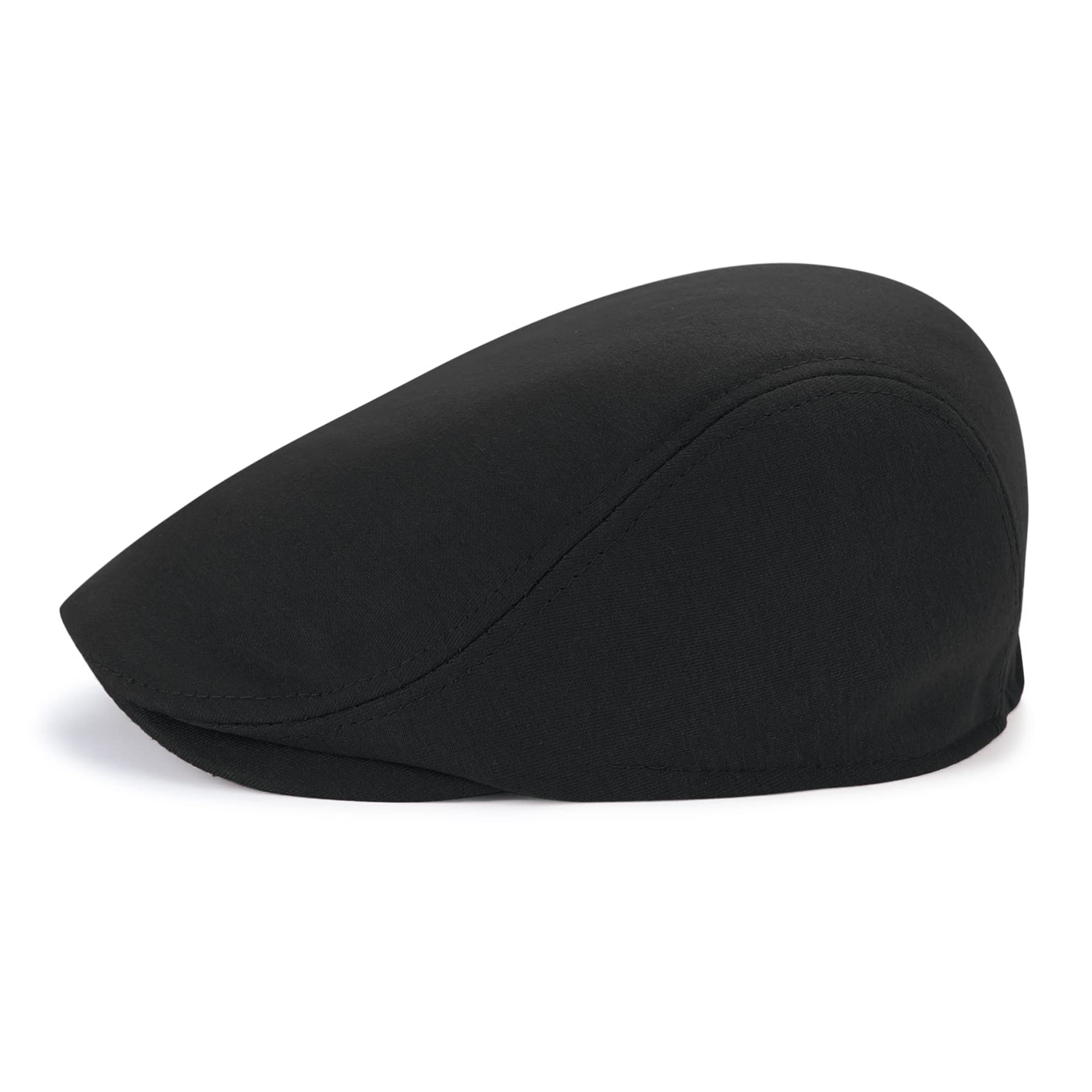 Durio Newsboy Hats for Men Soft Mens Flat Cap Cozy Beret Scally Cap for Men Irish Cabbie Hats Black