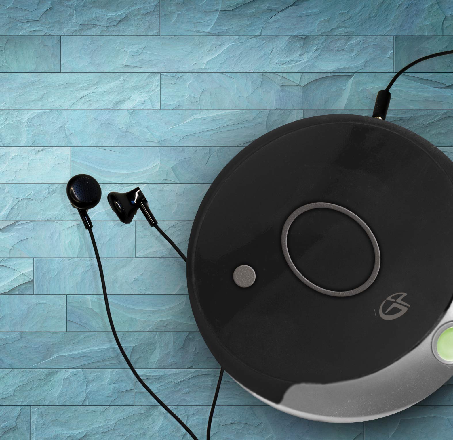 GPX Portable Personal CD Player and MP3 Player with Anti Skip Protection and Stereo Earbuds, Black Gray PC807BMP3U