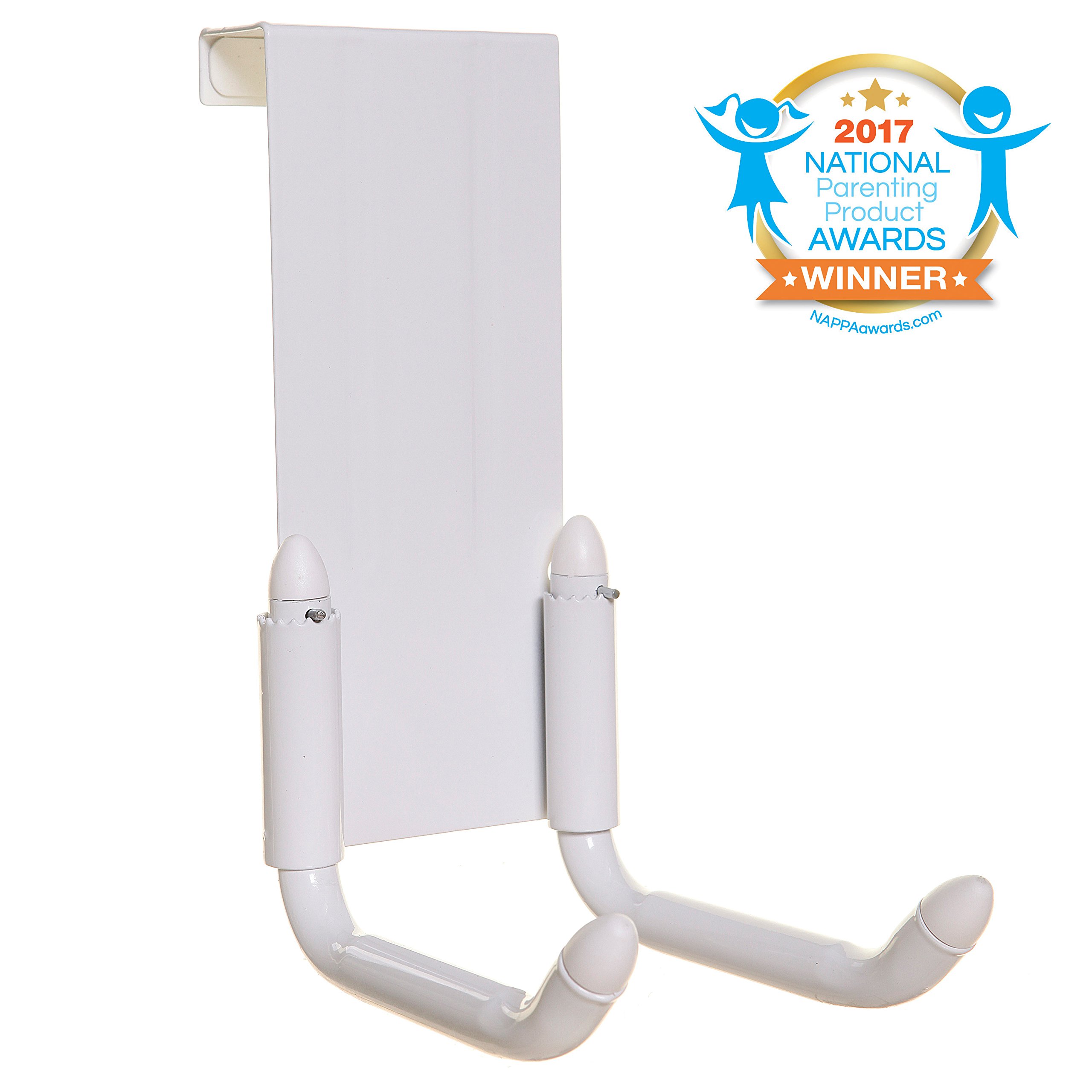 Dreambaby Strollerbuddy StrollAway Over The Door Baby Stroller Hanger β Heavy Duty Metal Hook Organizer with 50lbs Load Capacity β Model L256