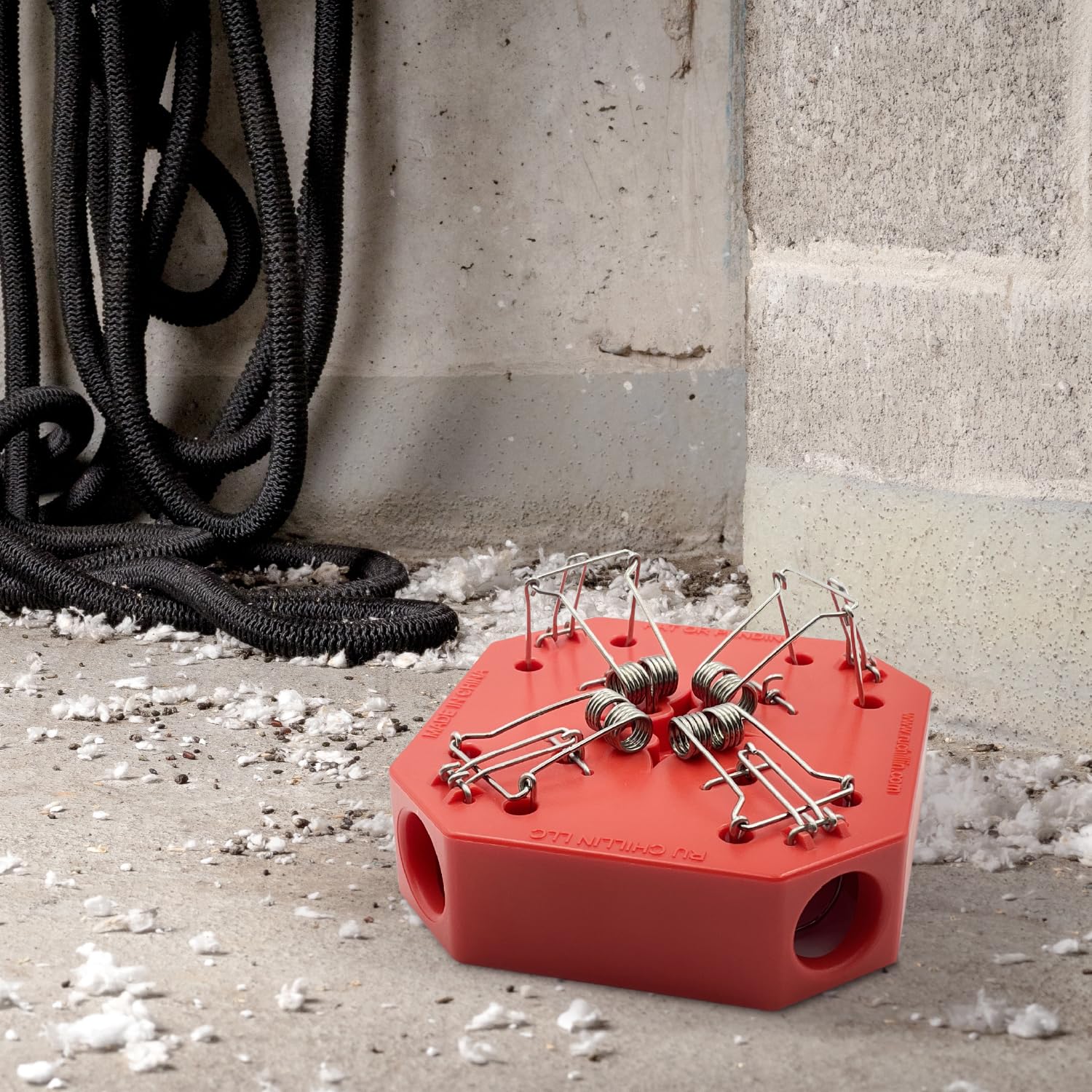 RU CHILLIN Multi Catch Mice Traps | 4-in-1 | Mouse Traps for Home Indoor & Outdoor | Small Rat Traps That Work | Reusable Rodent Traps | Trampas para Ratones | Pet and Child Friendly (Black)