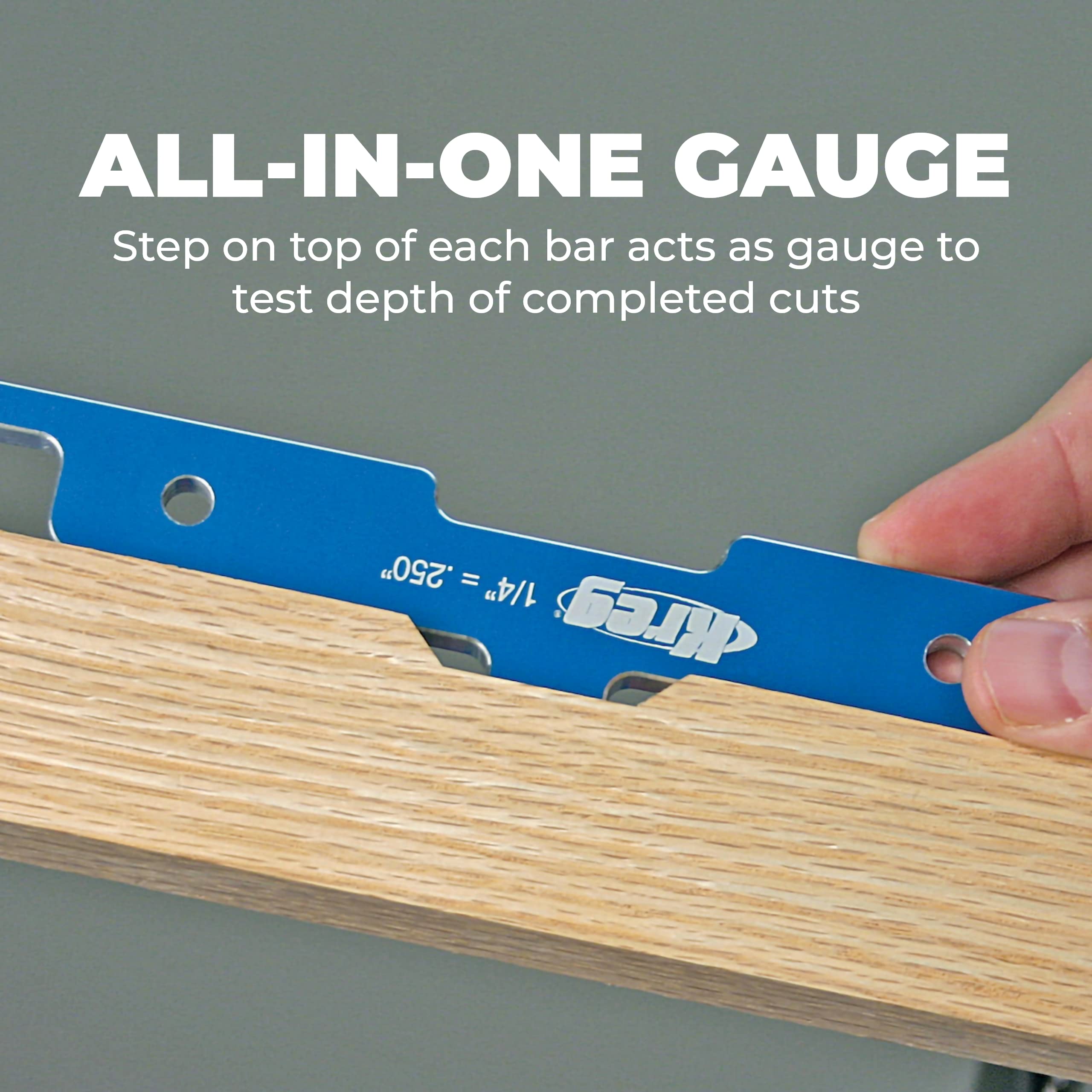 Kreg PRS3400 Precision Router Table Set Up Bars, Set of 7