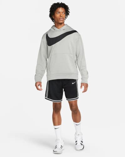 Nike "Therma" Men's Basketball Pullover Hoodie (DM0992-063) Dark Grey Heather/Black, Size: Large