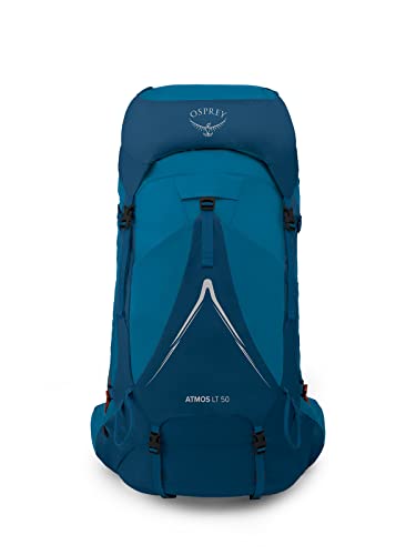 Osprey Atmos AG LT 50L Men's Backpacking Backpack, Night Shift/Scoria Blue, L/XL
