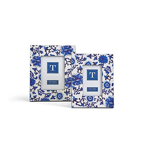 Two's Company Blue Willow Set of 2 Photo Frames