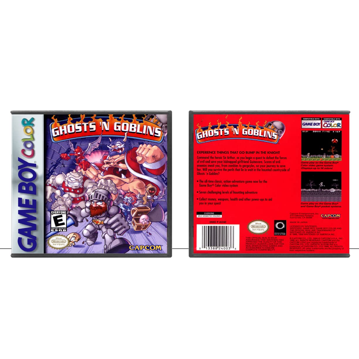 Ghosts 'n Goblins | (GBC) Game Boy Color - Game Case Only - No Game