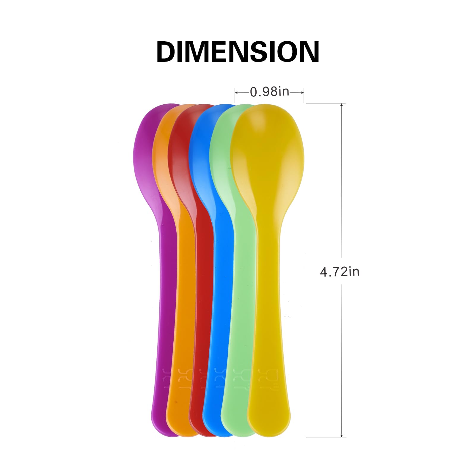 Plastic Egg Spoons for Soft Boiled Eggs,Colorful Disposable Coffee Spoons Plastic Spoons Disposable Hard and Soft Boiled Egg Spoons Multifunctional Plastic Spoons for Coffee, Tea,Ice-cream Pack of 24