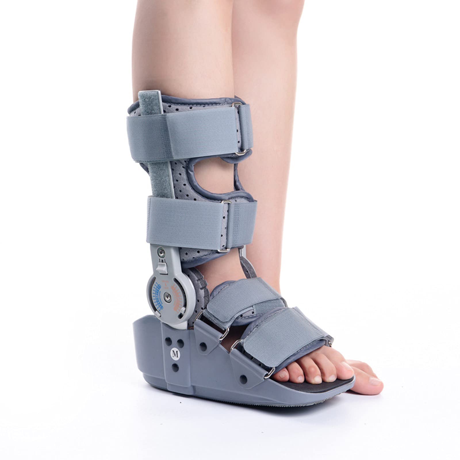 DXDUI Fracture Walking Shoes Boot Ankle Orthosis Joint Fixation Brace Adjustable Breathable Calf Protector Injuries Fractures Sprains Instead of Plaster,XL