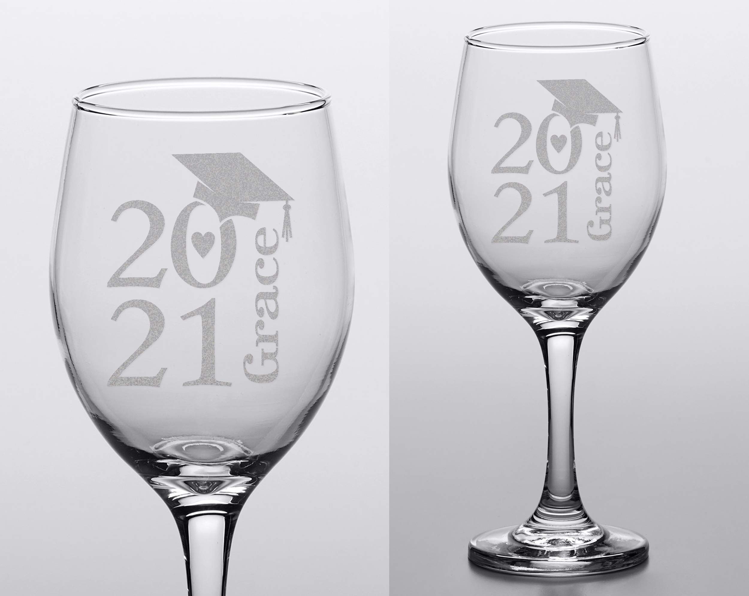 Graduation Stem ONE Wine Glass 2021 Mastered It College High School Grad Student Custom Gift Him Her Keepsake Party Favors Graduates Best Friend
