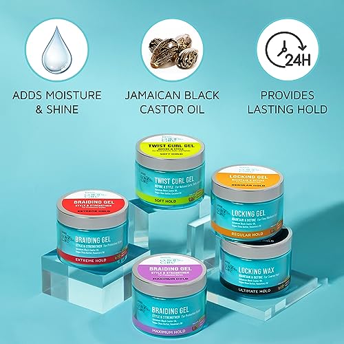 KISS COLORS & CARE Ultimate Hold Locking Wax, 6 oz. - starts and maintains locs with long lasting hold and no build up. Ideal for thicker hair textures