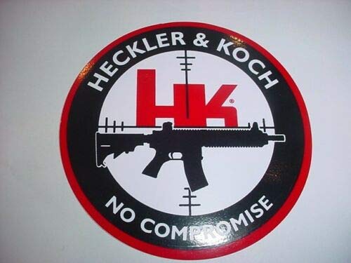 Montree Shop Heckler & KOCH Firearms NO Compromise 4" Decal Sticker HK Pistol Gun Rifle