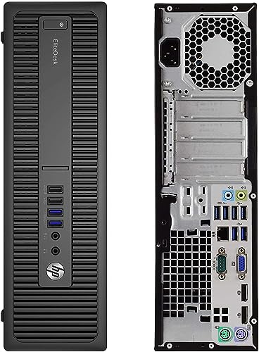 HP EliteDesk 800 G2 SFF Computer, Intel Core i7 6700 3.4Ghz, 32GB DDR4 RAM, 1TB SSD, 500GB HDD, RGB Keyboard, WiFi, BT, Windows 10 Pro(Renewed)