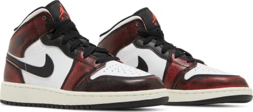 Nike Kids Air Jordan 1 Retro High OG GS Basketball Shoe, Black/White/Sail/Infrared 23, 7 Big Kid