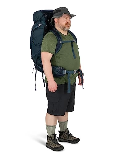 Osprey Volt 65L Men's Backpacking Backpack, Mamba Black, One Size, Extended Fit