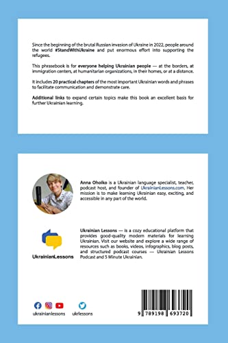 Ukrainian Phrasebook for Helping Refugees: Essential phrases for communication with Ukrainians with transliteration and audio