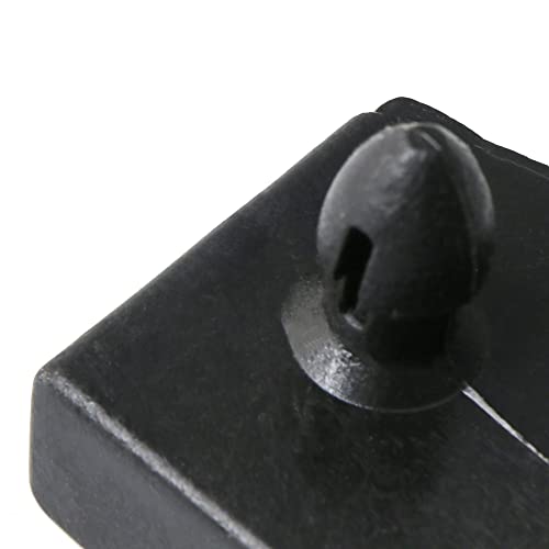 Etfbuy 50 Pcs Bed Board Plastic Bracket Single End 55mm Black Slat Caps Holders Connector Furniture Accessories for Holding Securing Wooden Slats Bed Base