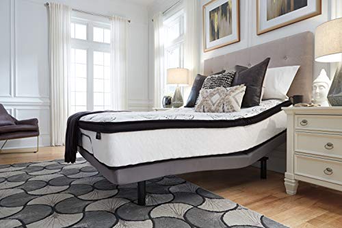 Signature Design by Ashley California King Size Chime 12 Inch Medium Firm Hybrid Mattress with Cooling Gel Memory Foam