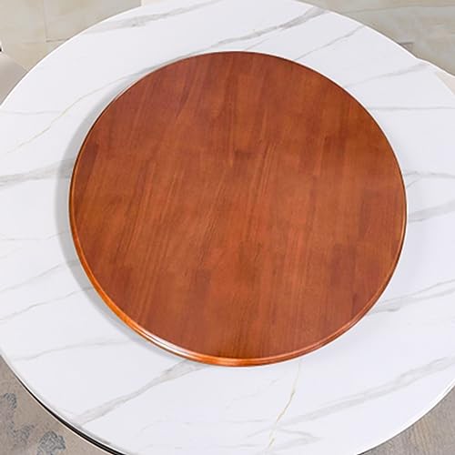 Lazy Susan Large Wood Dining Table Turntable, No Installation Required,60cm-80cm-100cm Solid Wood Turntable,Natural And Environmental Protection (Color : Crabapple, Size : 100cm(39IN))