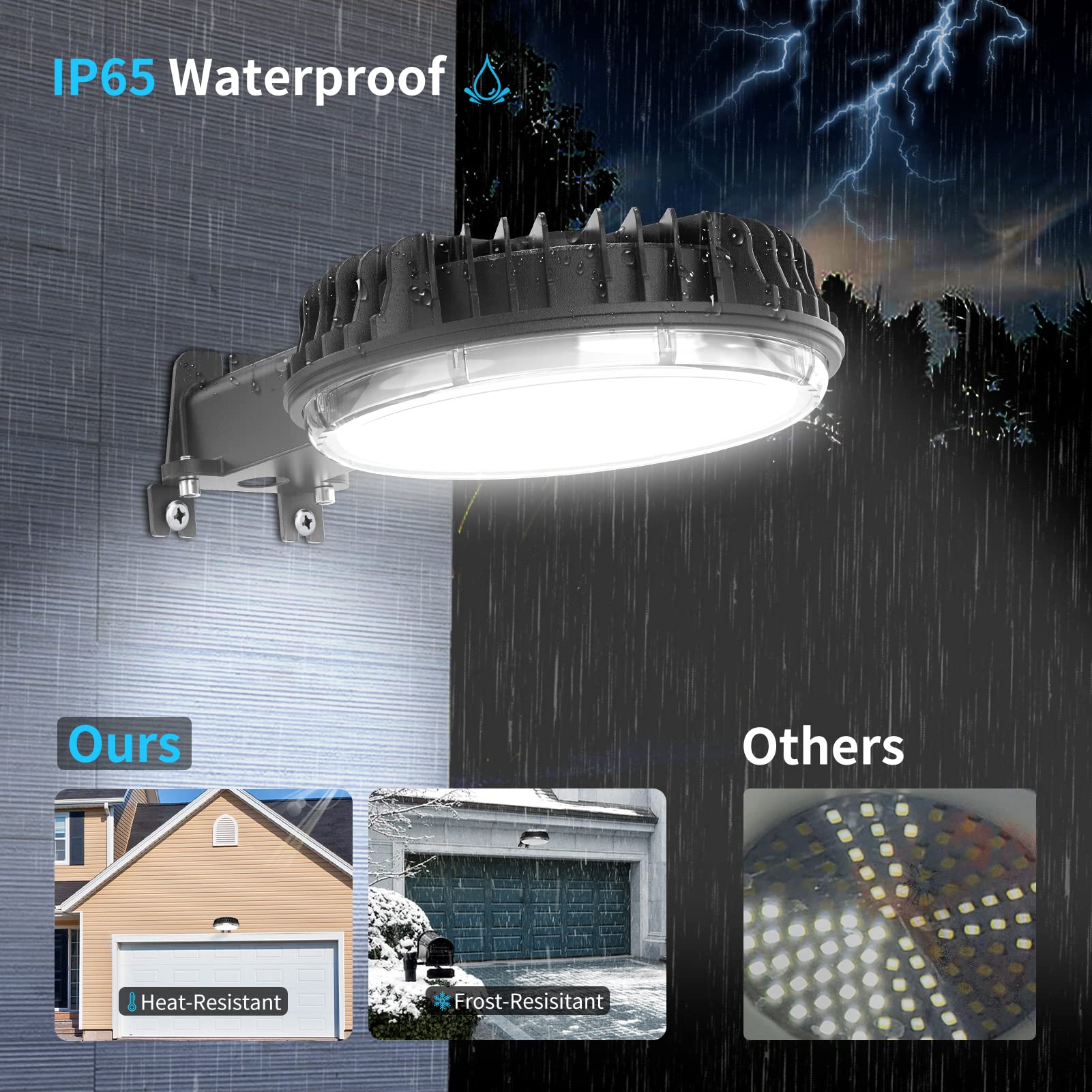 Viugreum 150W 12000LM LED Barn Light, Dusk to Dawn Outdoor Lighting, Yard Lighting IP65 Waterproof 5000k Daylight (900w MH/HPS Replacement) Security Light with Photocell Sensor for Barn Garage Yard