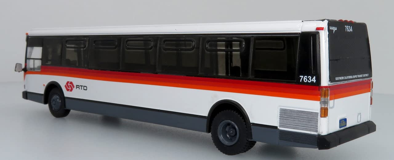 Grumman 870 Transit Bus-RTD-Los Angeles California Iconic Replicas 1/87 Scale New in The Box 5" Long