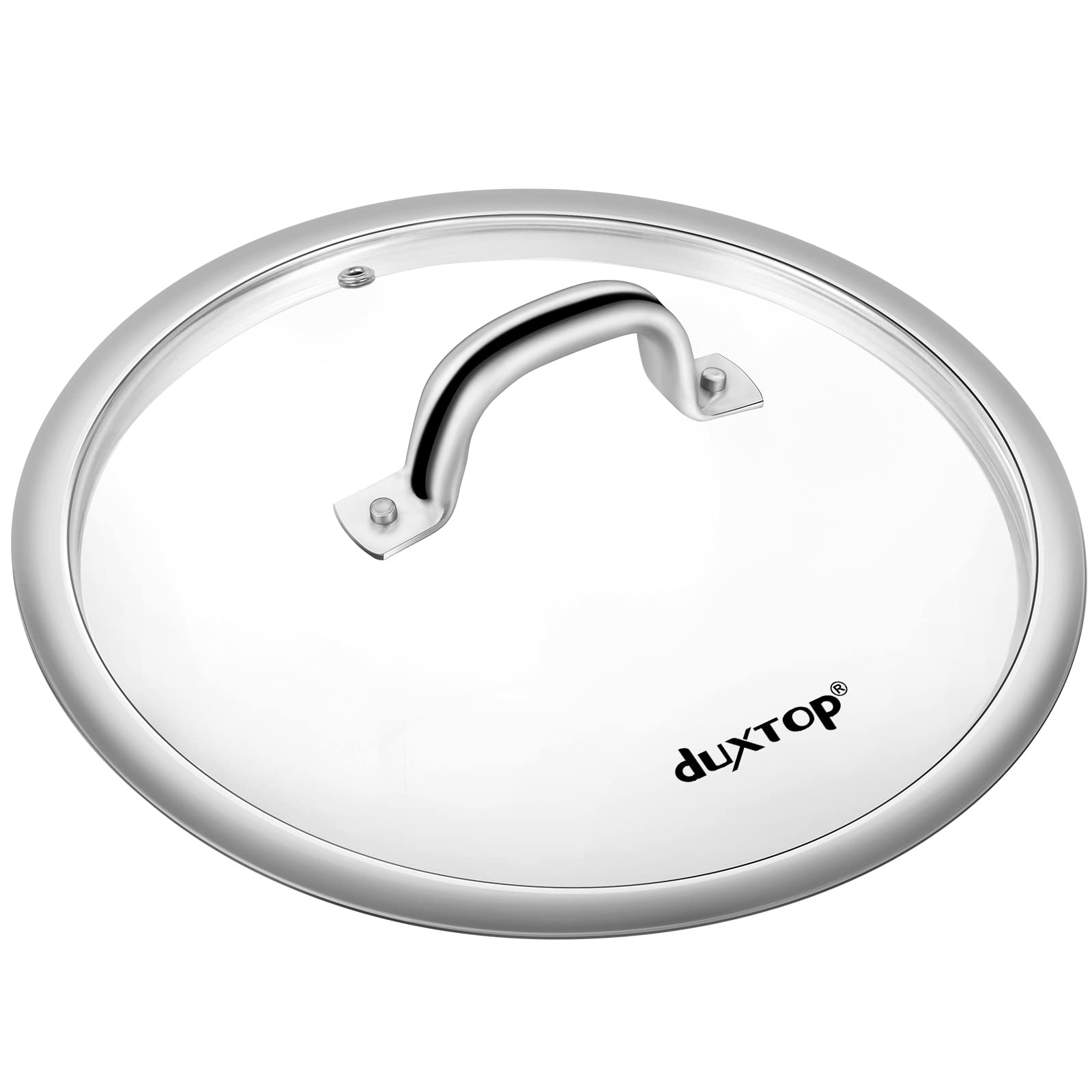duxtop Ceramic Coating Stainless Steel Induction Frying Pan 9.5inch with Glass Lid