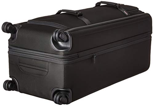TUMI Alpha 3 Tall 4-Wheel Duffel Packing Suitcase - Features Zip Divider and Large Mesh Zip Pocket - Rolling Luggage for Men and Women - Black