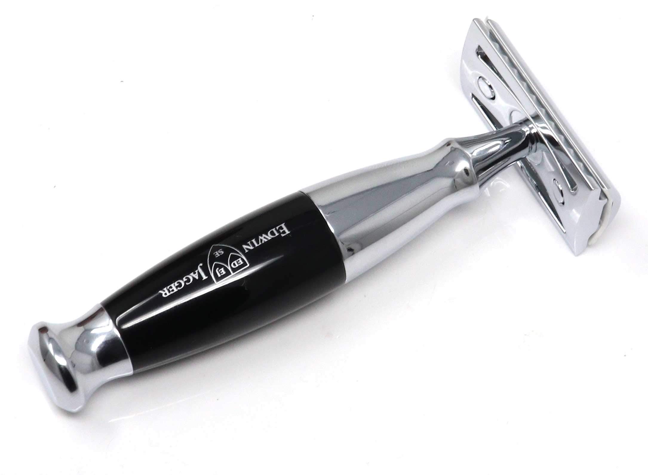 Edwin Jagger Chrome DE Safety Razor- Diffusion 36 Series (Black)