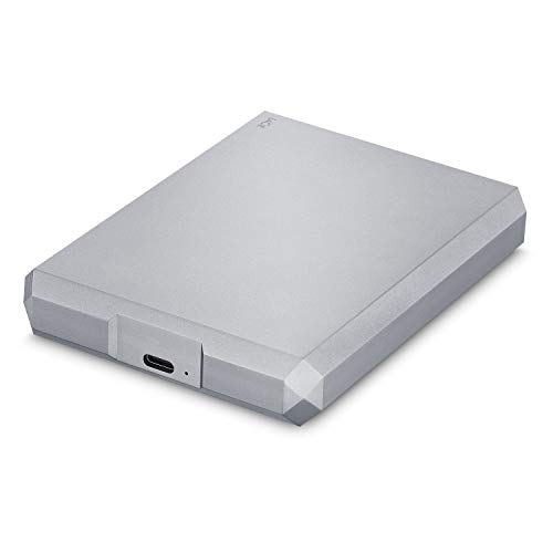 LaCie Mobile Drive 5TB External Hard Drive Portable HDD – Space Gray USB-C USB 3.0, for Mac and PC Desktop, 1 Month Adobe CC (STHG5000402)