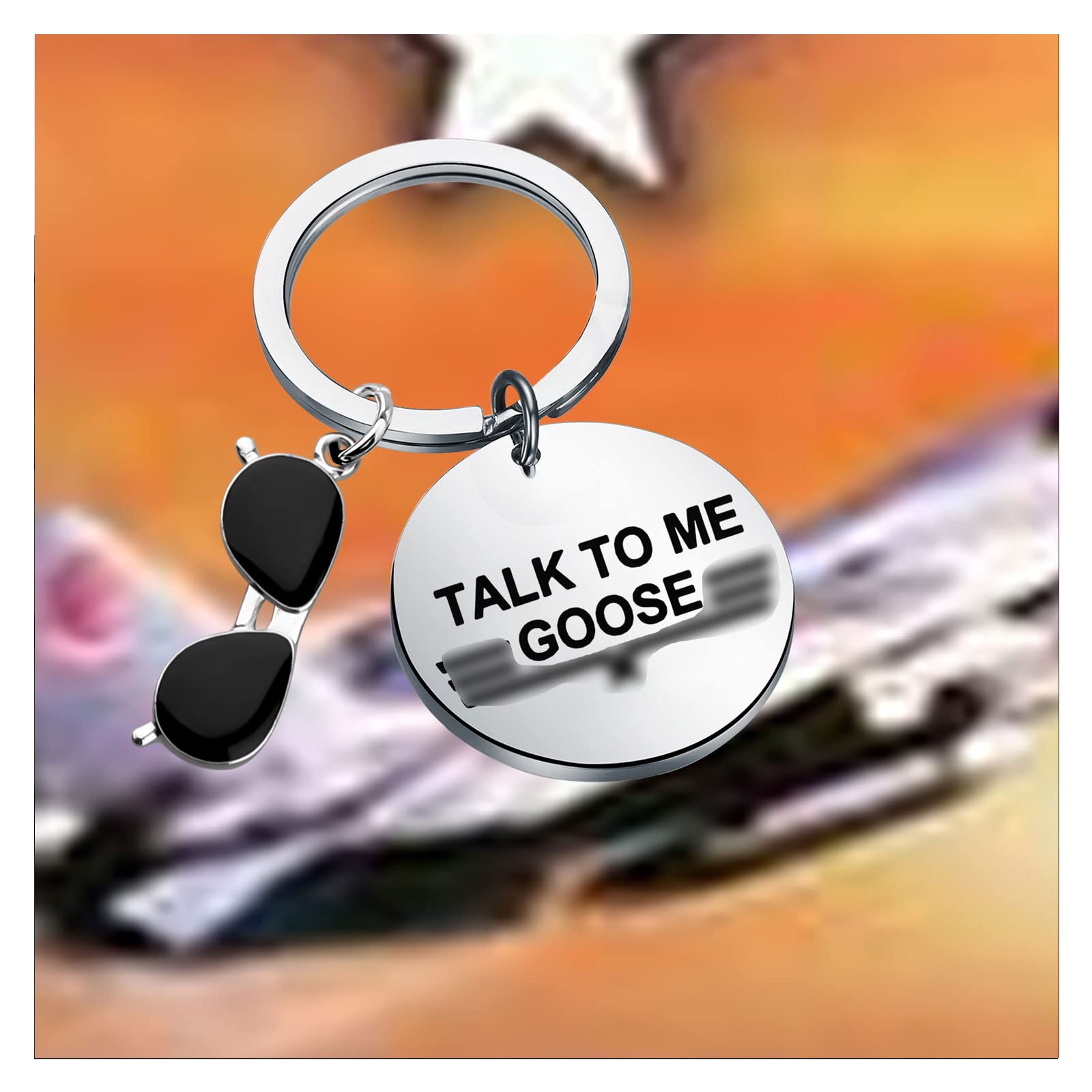 Funny Pilot Gift Flight Crew Gift Talk To Me Goose Keychain(Talk To Me k