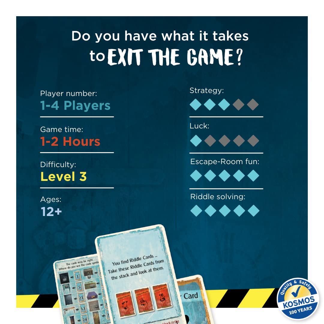 EXIT: Theft on The Mississippi | Escape Room Game in a Box| EXIT: The Game β A Kosmos Game | Family β Friendly, Card-Based at-Home Escape Room Experience for 1 to 4 Players, Ages 12+