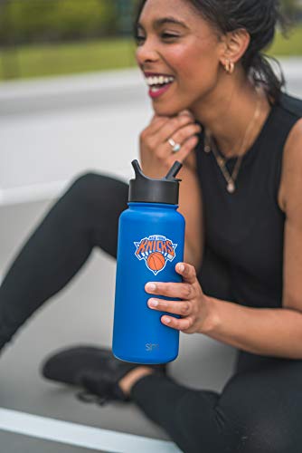 Simple Modern Officially Licensed NBA Phoenix Suns Water Bottle with Straw Lid | Vacuum Insulated Stainless Steel 32oz Thermos | Summit Collection | Phoenix Suns