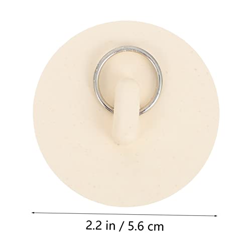 PRETYZOOM Kitchen Sink Stopper 6pcs Rubber Sink Stopper Water Plug White Tub Bathtub Drain Parts